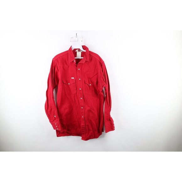 Carhartt | Shirts | Vintage 9s Carhartt Mens 6 35 Faded Denim Western ...